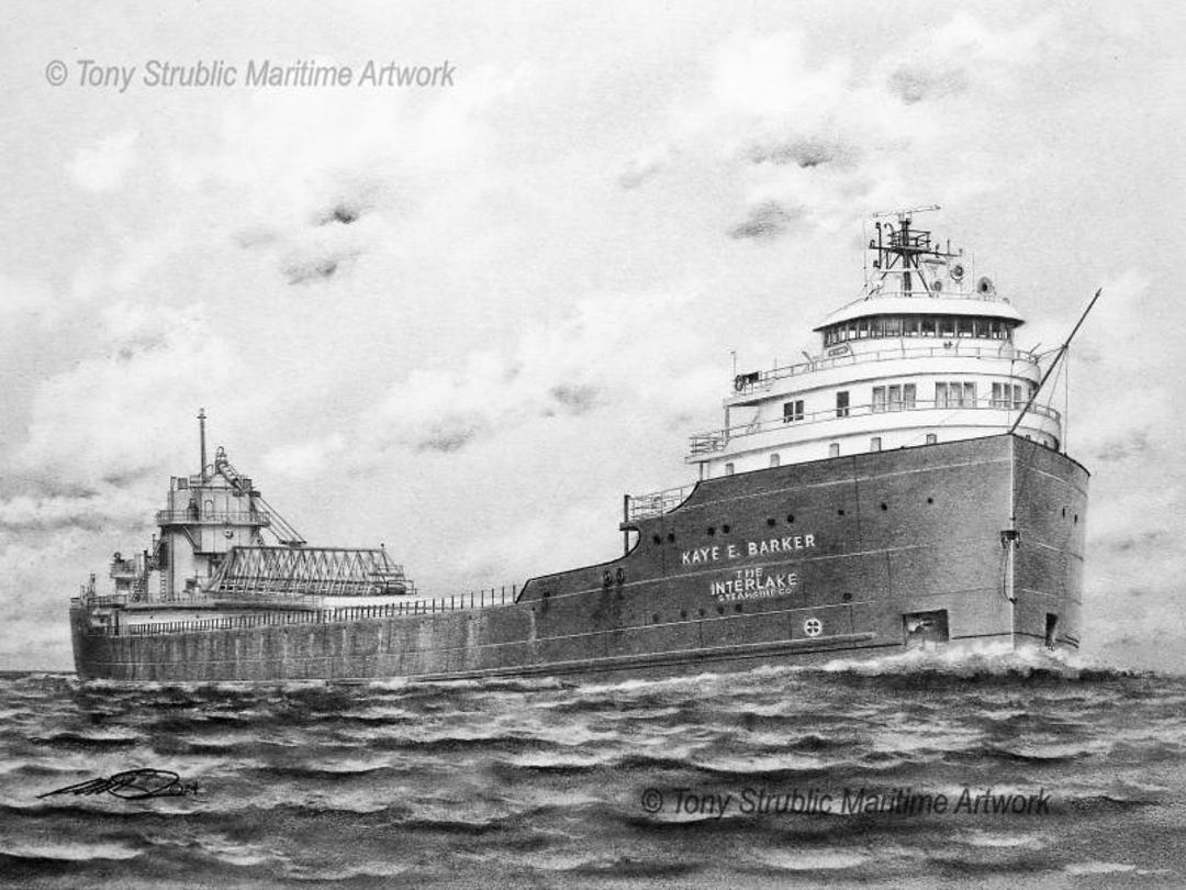 Freighter Kaye E. Barker - Etsy