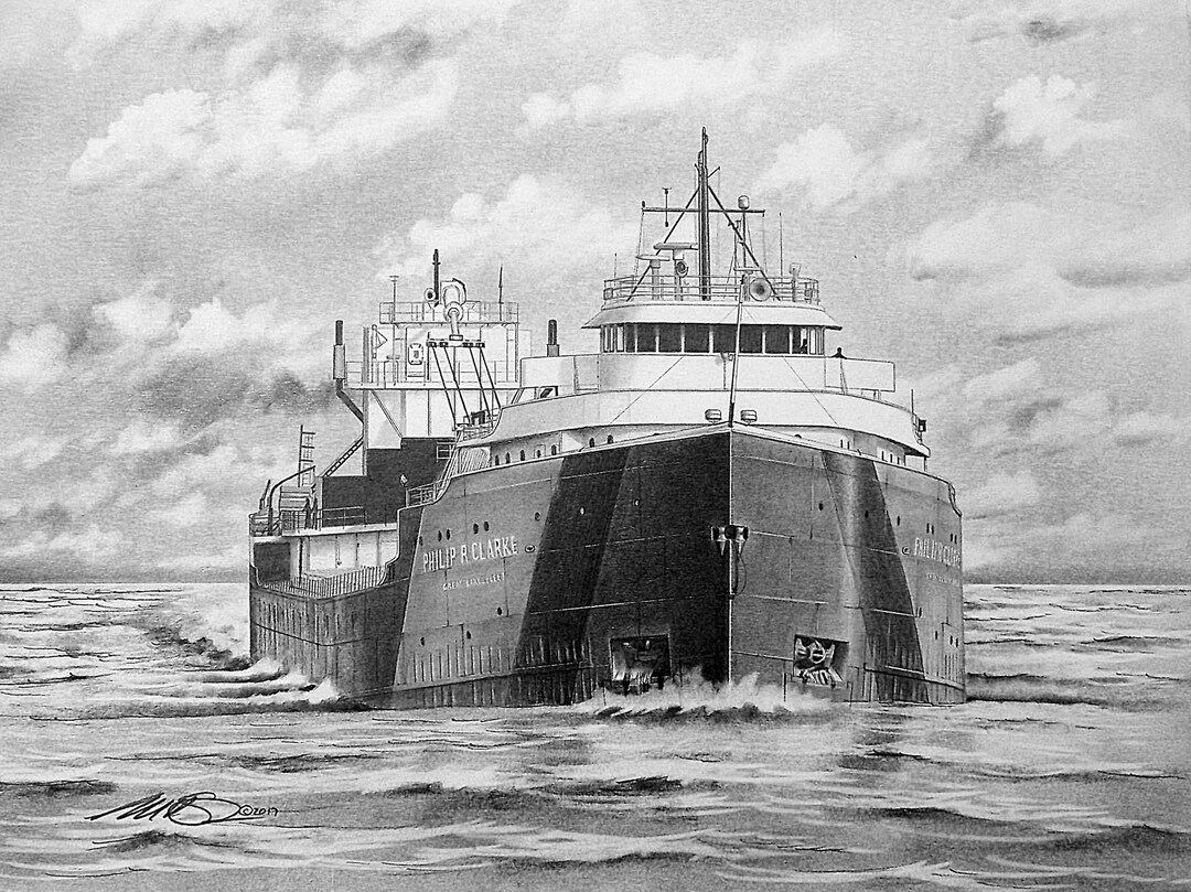 Freighter Philip R. Clarke - Etsy