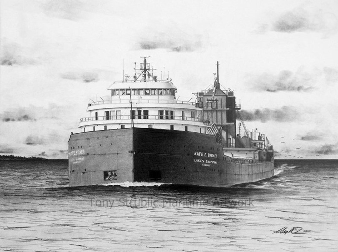 Freighter Kaye E. Barker - Etsy