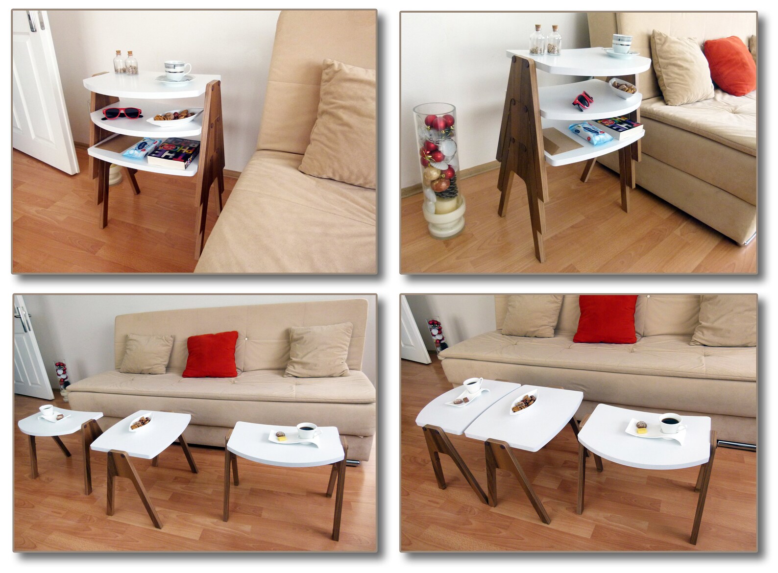 DIY, 3 Piece Nesting Shelf Coffee Table Plan (PDF), CNC Cutting Plan ...