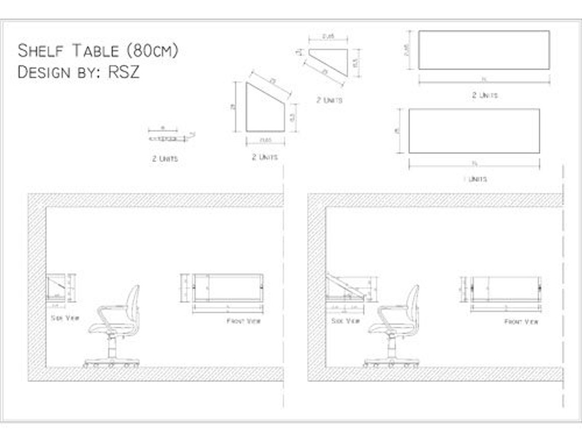 DIY, Shelf Table Plan (PDF), Digital Download (metric/ Inch) - Etsy