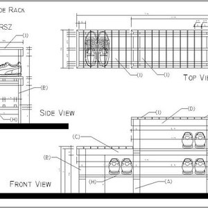 DIY, Wooden Shoe Rack Plan (PDF), Digital Download (metric/ Inch) - Etsy