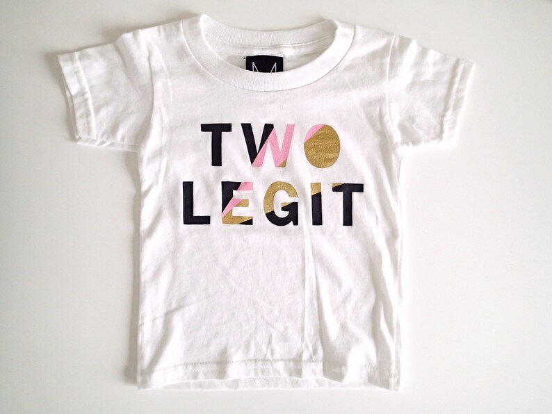 Two Legit Birthday Shirt | Etsy