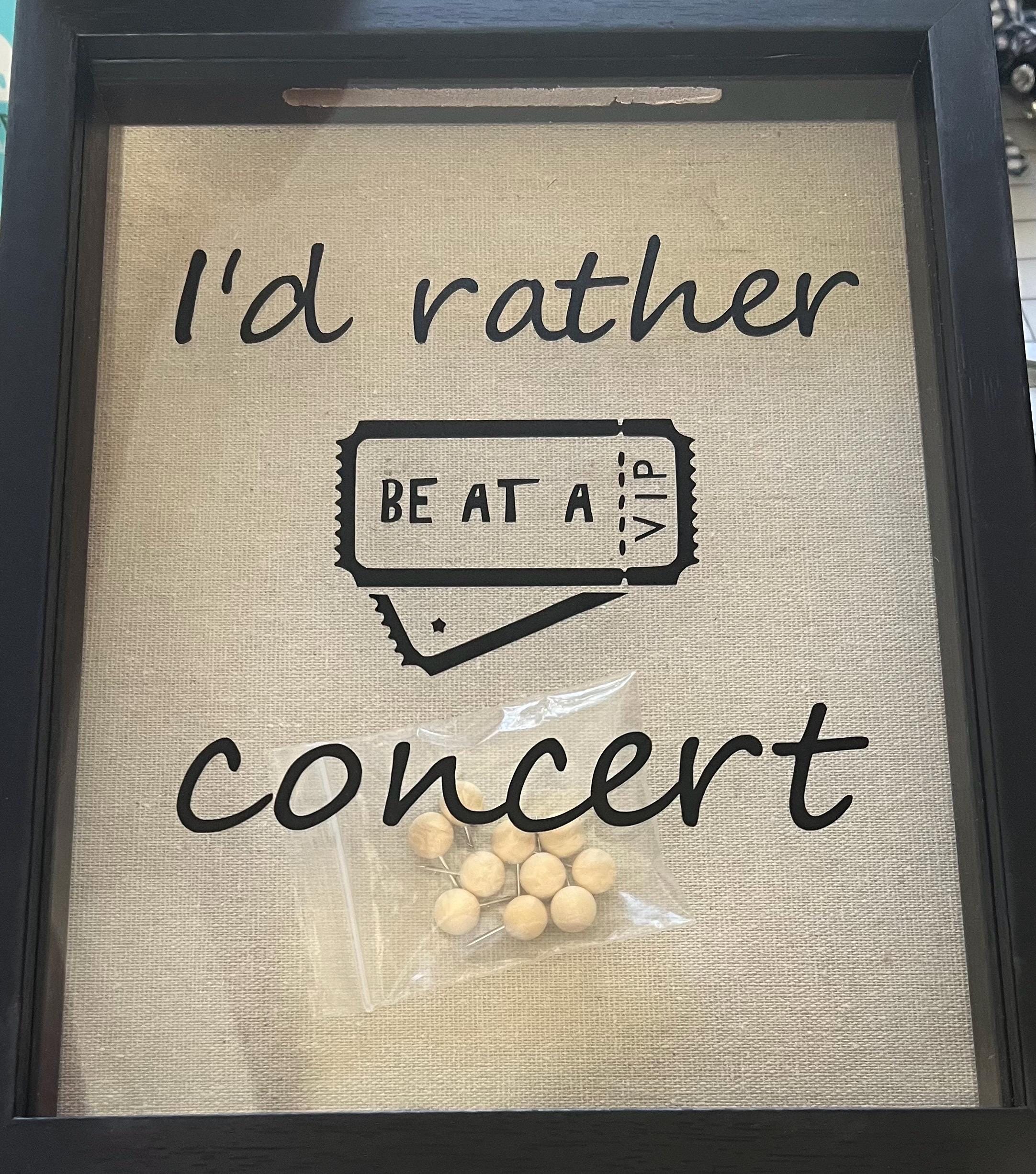 Concert -ticket Memory Shadow Box - Etsy