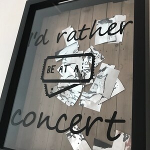 Concert -ticket Memory Shadow Box - Etsy
