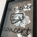 Concert ticket Memory Shadow Box - Etsy