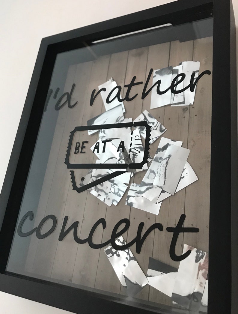 Concert -ticket Memory Shadow Box - Etsy