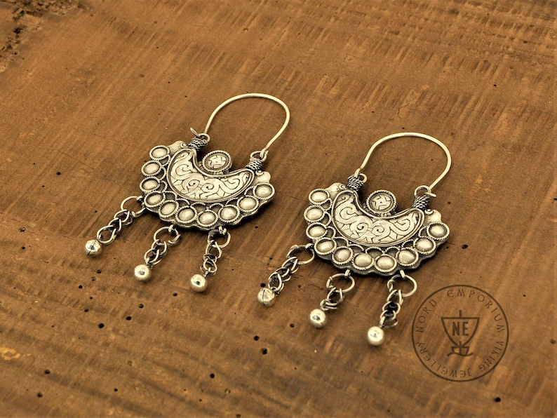 Viking Earrings Sterling Silver Viking Woman Jewelry - Etsy