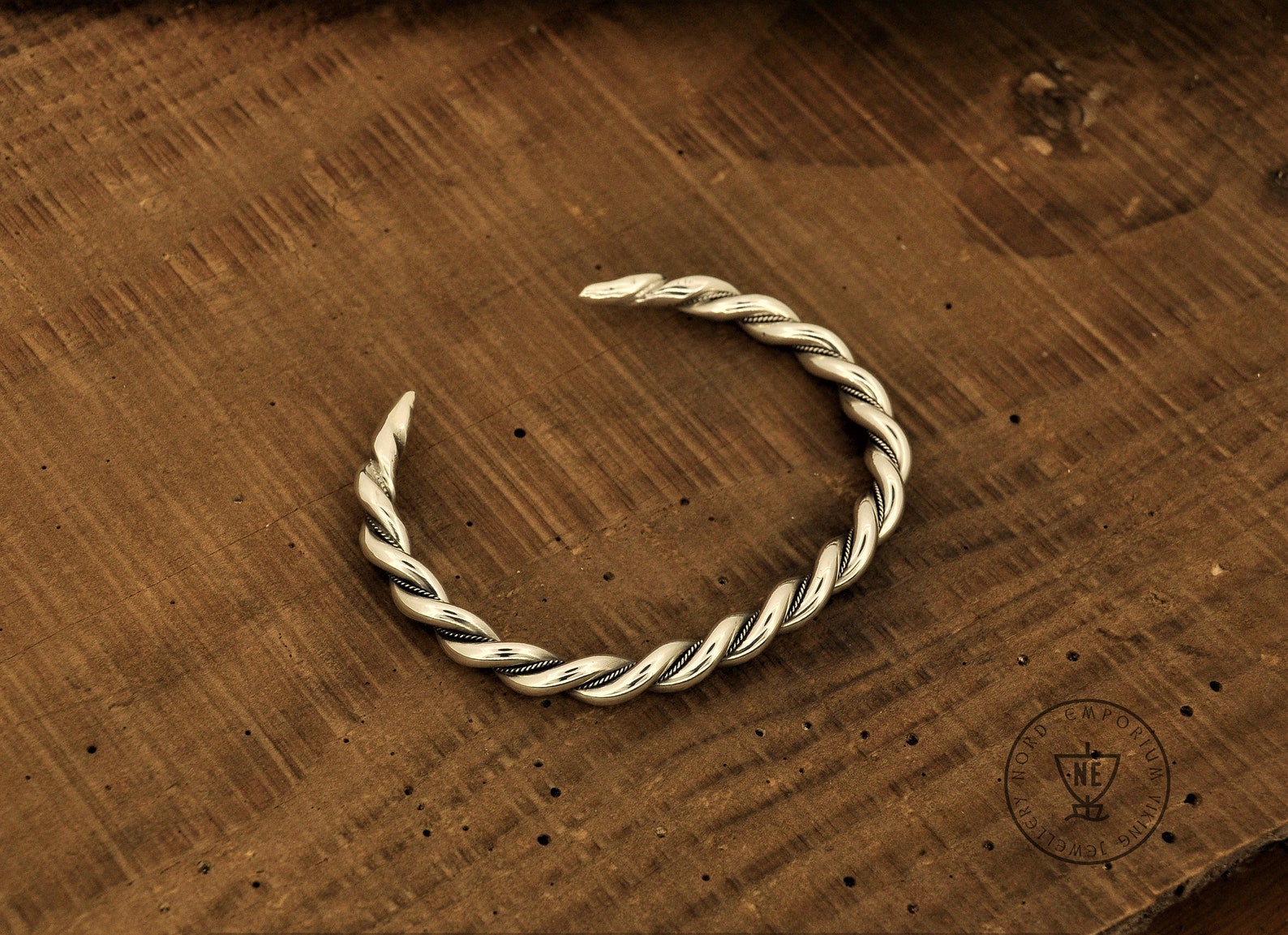 Aggersborg Bracelet L Size Sterling Silver Viking Braided - Etsy