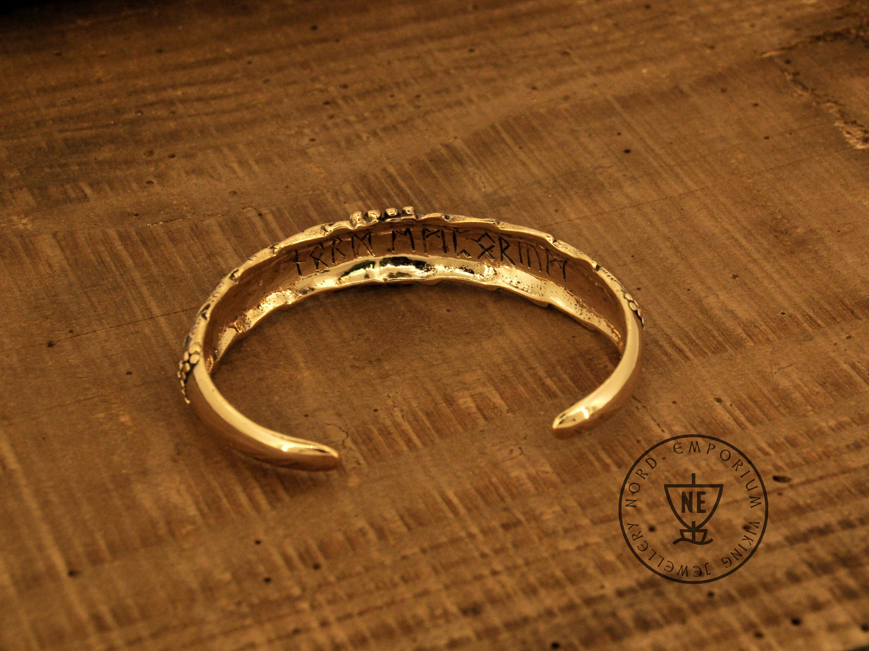 Falster Viking Bracelet L Size Bronze / Viking Arm Ring / - Etsy