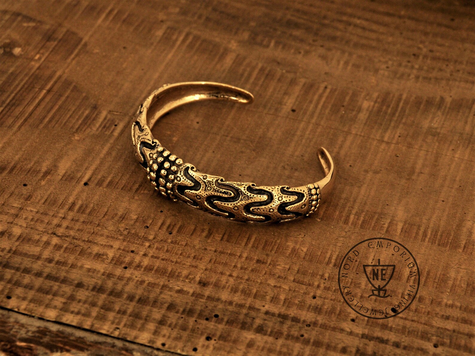 Falster Viking Bracelet L Size Bronze / Viking Arm Ring / - Etsy