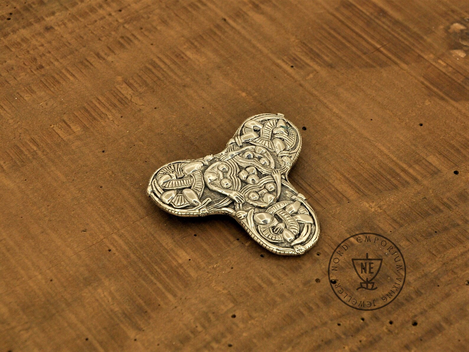 Viking Trefoil Brooch Sterling Silver / Nordic Jewelry Viking | Etsy