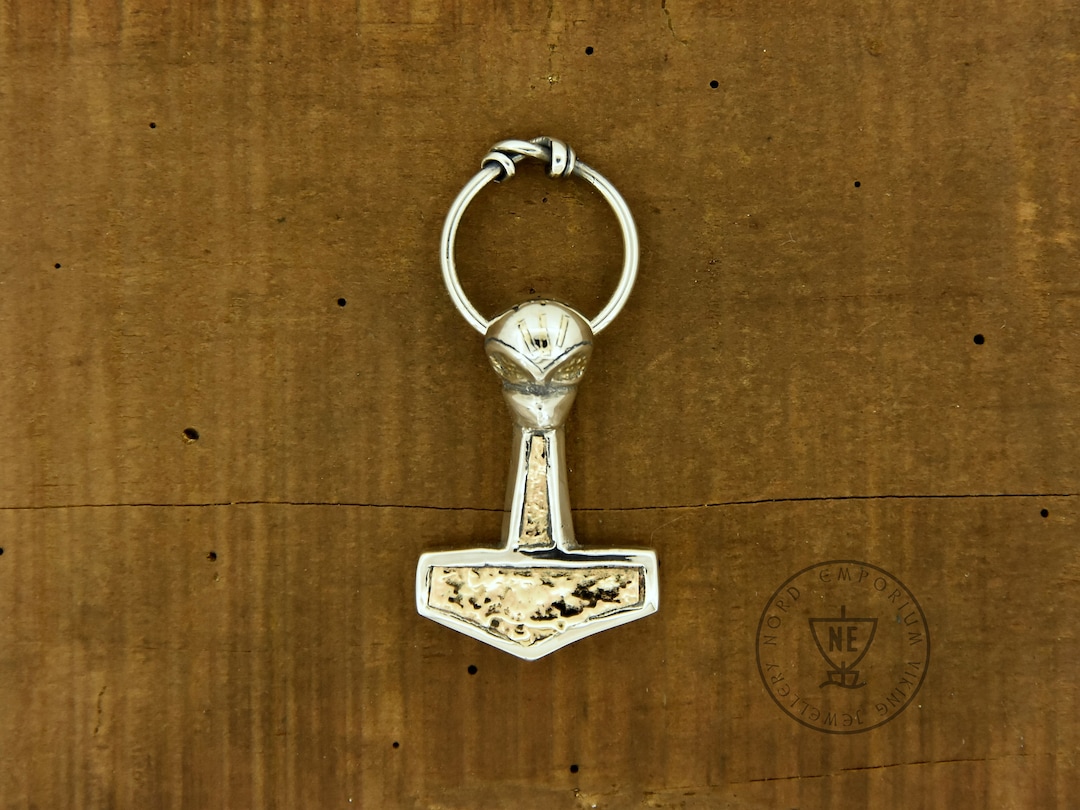 Mandemark Thors Hammer Sterling Silver and 9k Gold Replica Historical ...