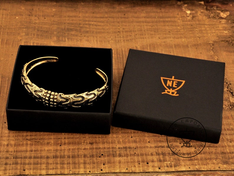 Falster Viking Bracelet L Size Bronze / Viking Arm Ring / - Etsy