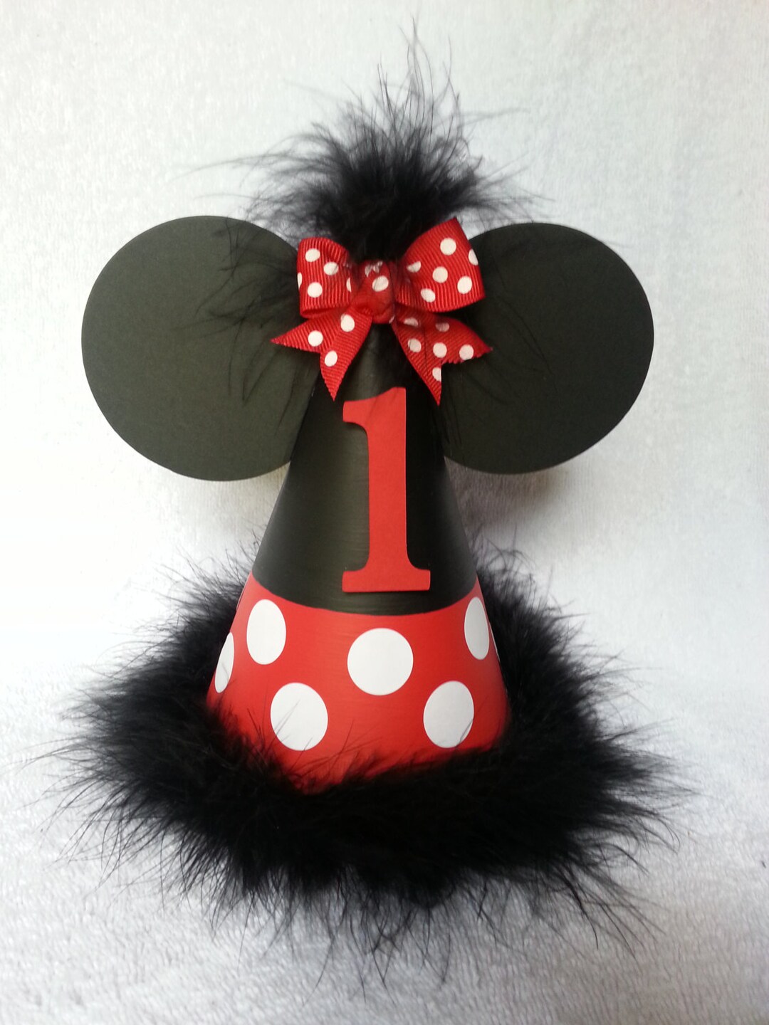 Handmade Minnie Mouse Inspired Party Hat - Etsy
