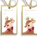 Reindeer Christmas Gift Tags | Printable, Editable in Word (instant ...