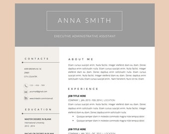 Teacher Resume Template for Word and Pages 1, 2 & 3 Page Teacher Resume ...