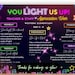Glow Theme Teacher Appreciation Week Flyer: Neon Itinerary (CANVA ...