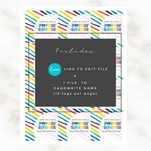 Pop It Tags Summer End of Year Pop It Gift Tags Pop-it Gift - Etsy Canada