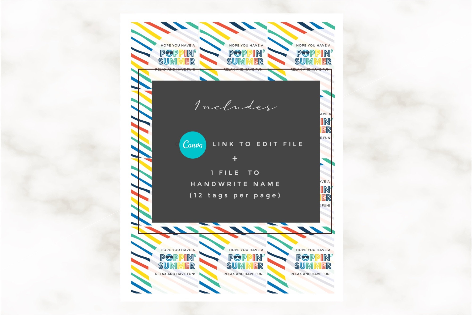 Pop It Tags Summer End of Year Pop It Gift Tags Pop-it Gift - Etsy Canada