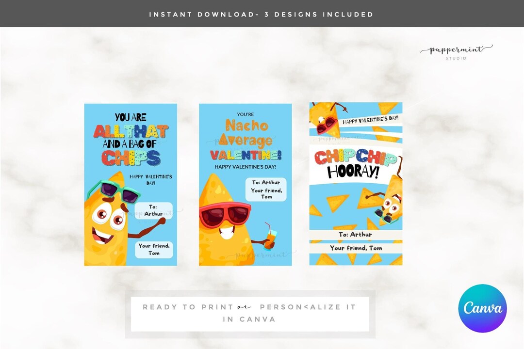 Nacho Average Valentine Tags, Printable Nacho Valentines, Nachos Tag ...