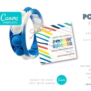 Pop It Tags Summer End of Year Pop It Gift Tags Pop-it Gift - Etsy Canada