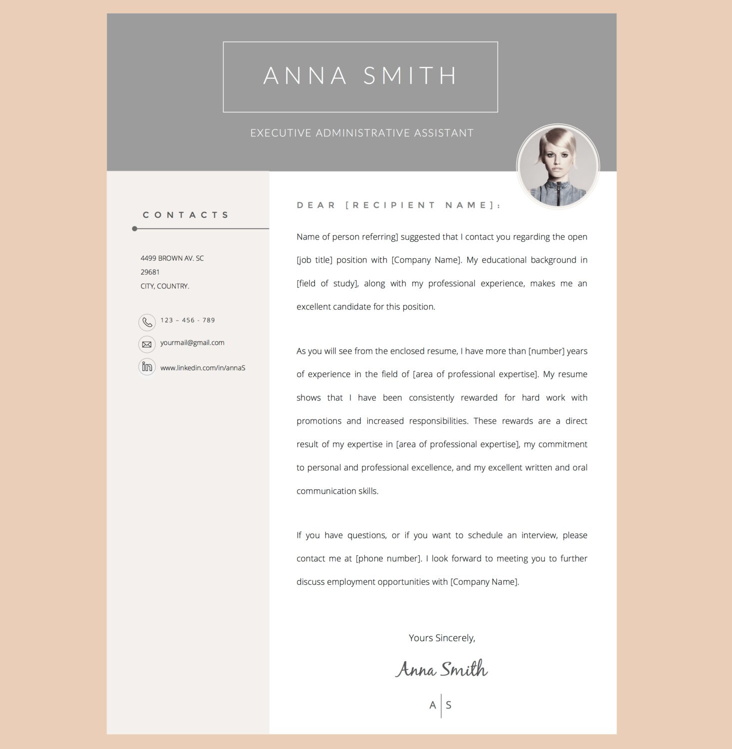 Teacher Resume Template for Word and Pages 1 2 Page Teacher - Etsy