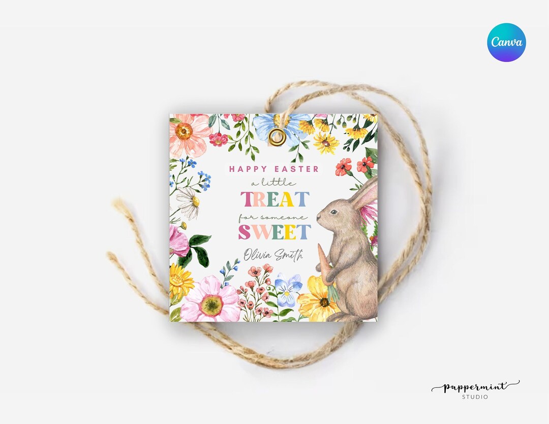 Printable Treat for Someone Sweet Easter Gift Tag I Easter Treat Tag ...