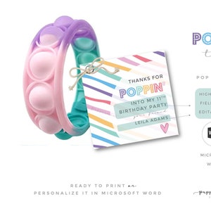 Pop It Gift Tags, Birthday Pop It Tag, Teacher School Gifts Tag, Pop It ...