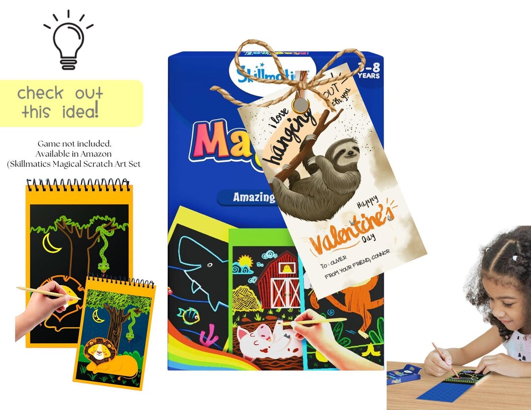 Printable Safari Valentine's Day Cards, Kids Jungle Animals Valentine ...