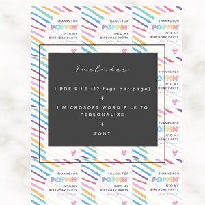 Pop It Gift Tags, Birthday Pop It Tag, Teacher School Gifts Tag, Pop It ...