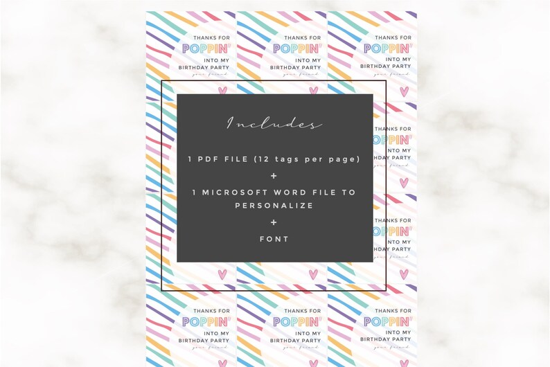 Pop It Gift Tags Birthday Pop It Tag Teacher School Gifts - Etsy