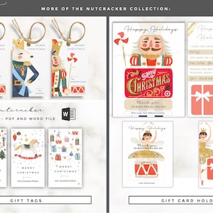 Christmas Nutcracker Tags | Merry Christmas Labels | Editable Template ...