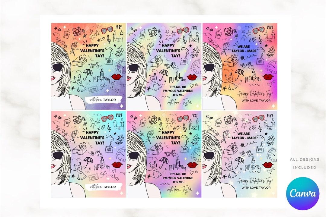 Swiftie Valentine Cards I Happy Valentines TAY! I Swifties Eras Instant ...