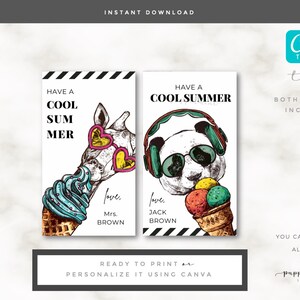 Editable End of School Year Tags,have a Cool Summer Popsicle Ice Pop ...