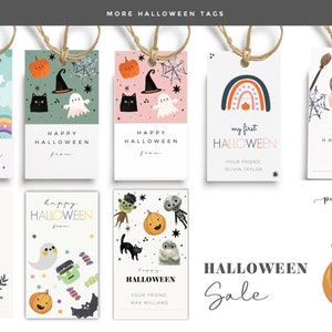 Halloween Pop It Tags: Editable BOO Gift Tags (instant Download) - Etsy