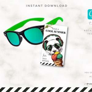 Editable End of School Year Tags,have a Cool Summer Popsicle Ice Pop ...