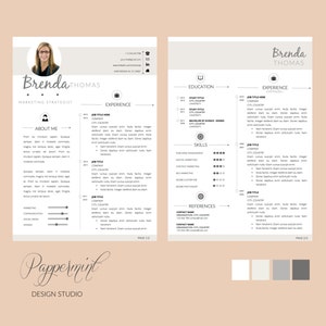 Teacher Resume Template for Word and Pages | 1, 2 & 3 Page Teacher ...