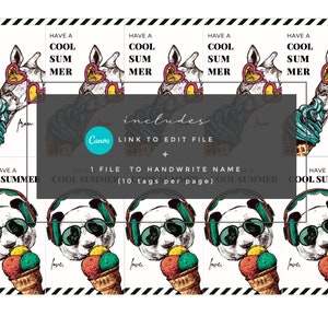 Editable End of School Year Tags,have a Cool Summer Popsicle Ice Pop ...