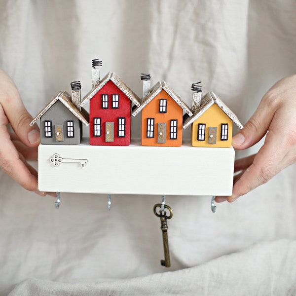 Wooden Key Holder - Etsy