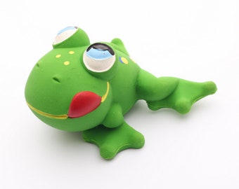 Frog Rubber Toy - Etsy