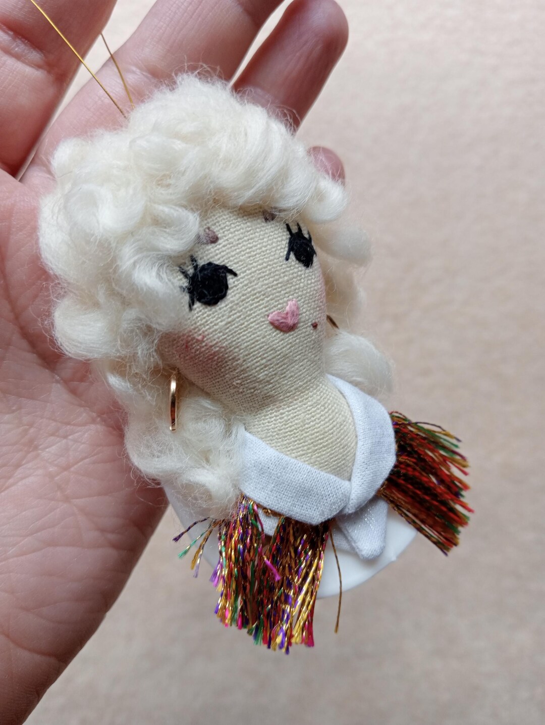 Dolly Parton Hanging Decoration or Brooch - Etsy