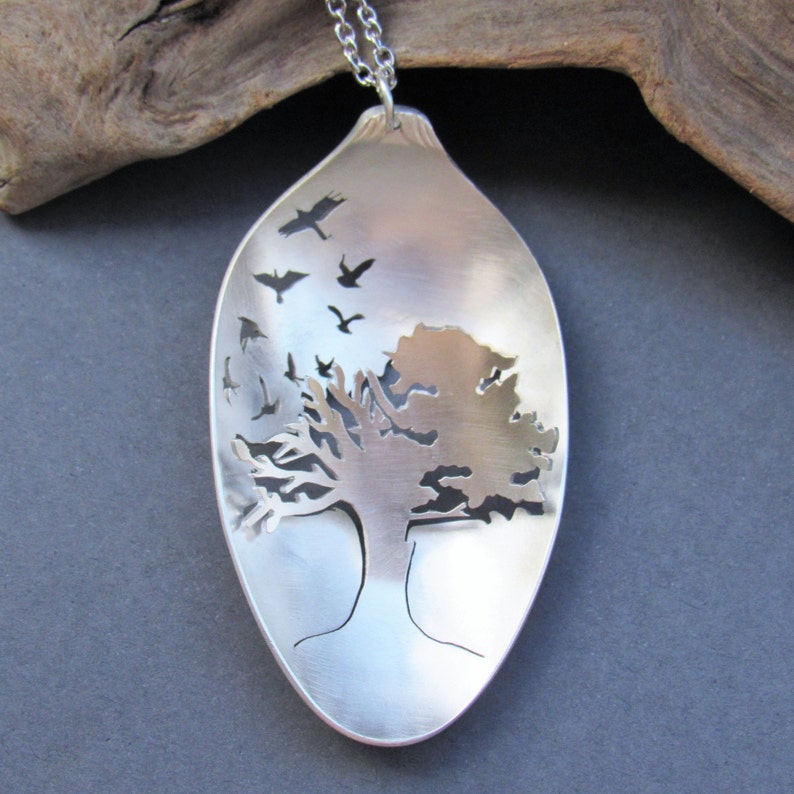 Tree of Life Birds Necklace - Etsy