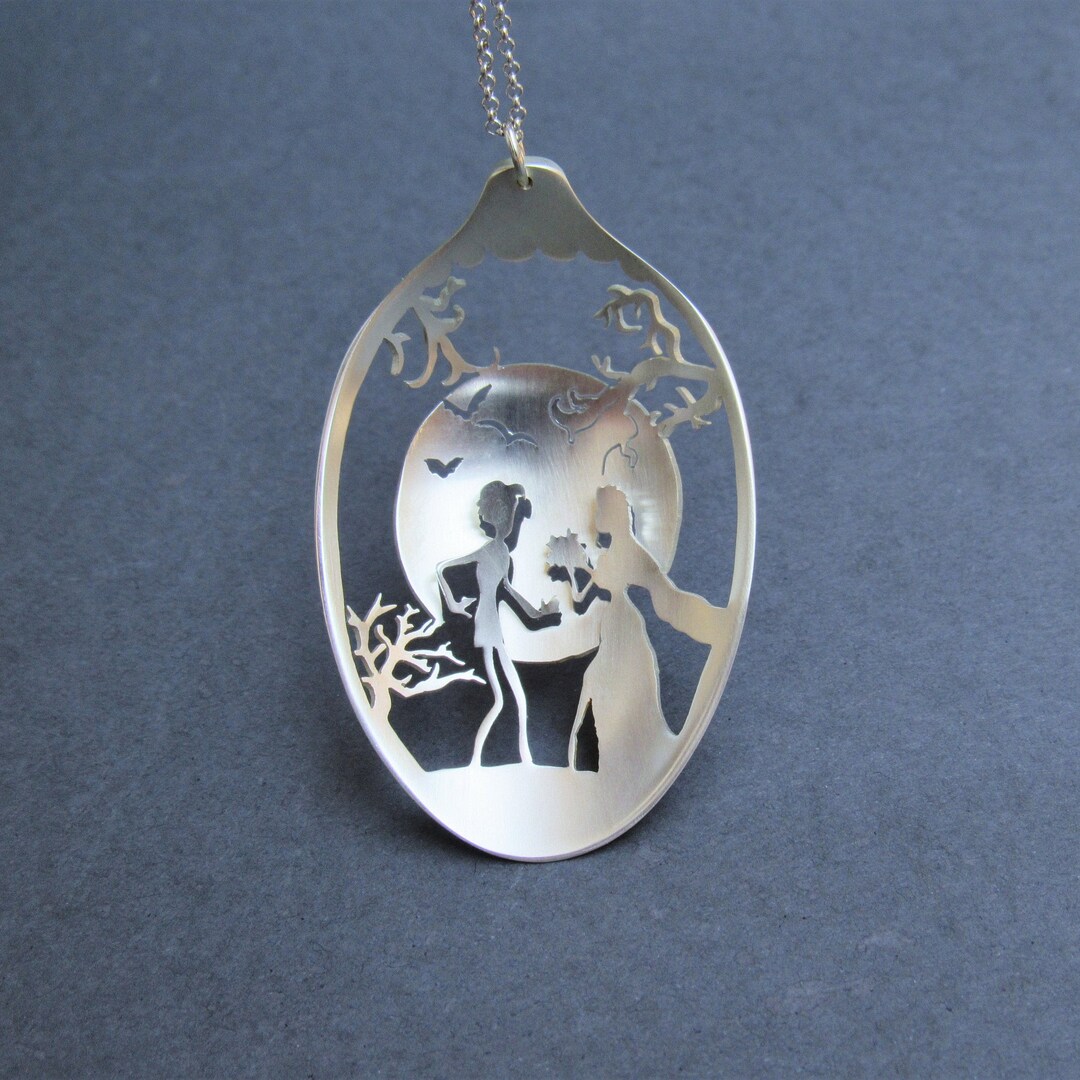 Tim Burton's Corpse Bride Necklace, Spoon Necklace for Women, Corpse ...