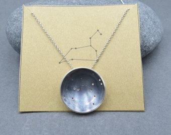 Personalised Constellation & Star Charm Necklace Custom Silver Star ...