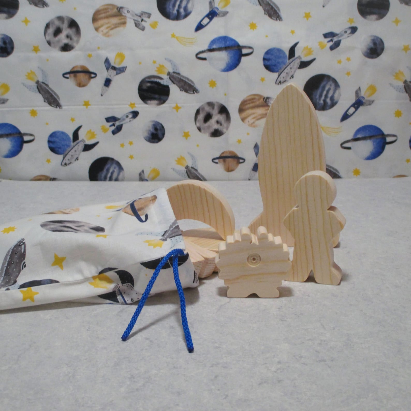 Wooden Space Toys Wooden Rocket Wooden Alien Birthday - Etsy UK