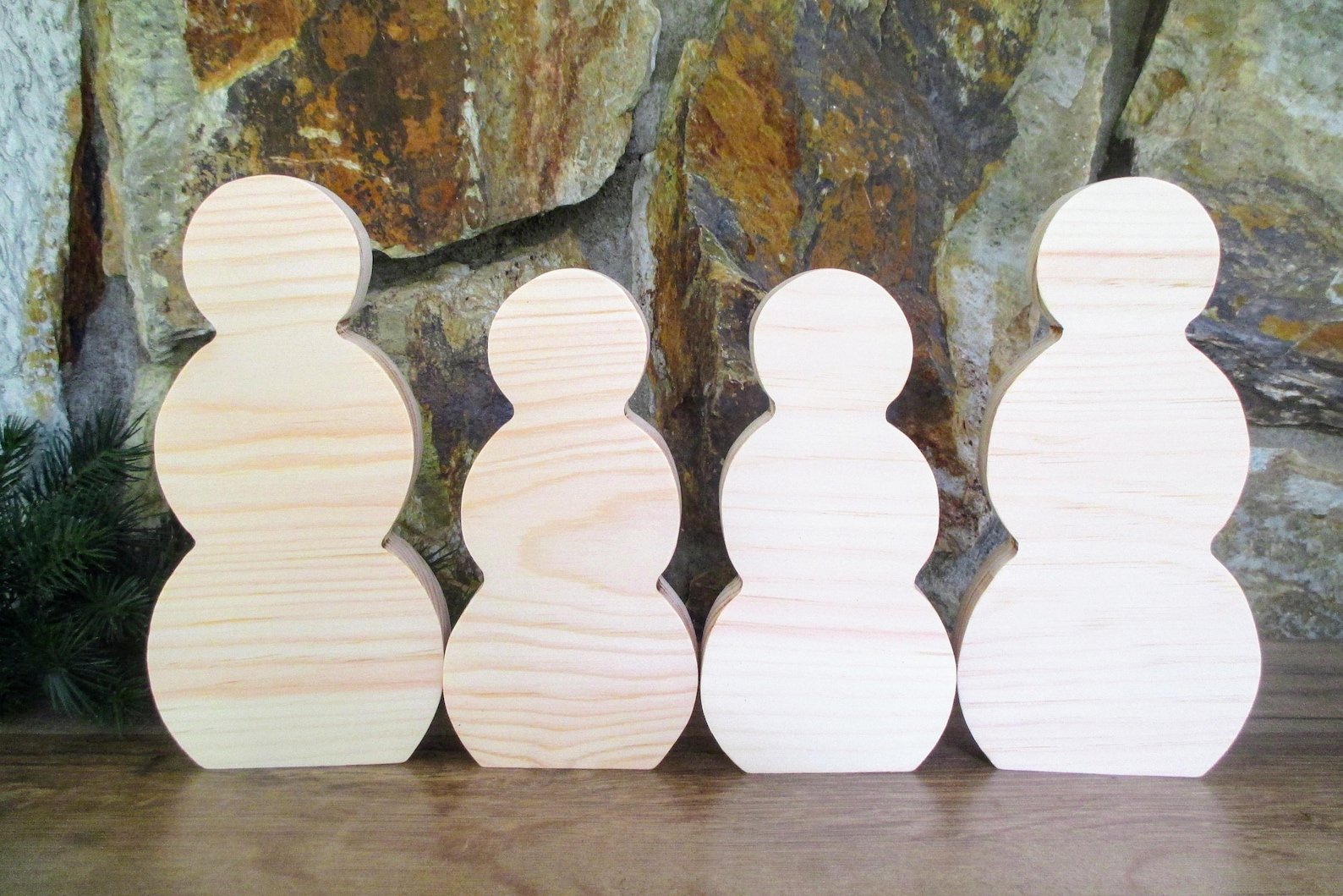 Unfinished Wooden Snowmen Paint Your Own Wooden Snowman | Etsy