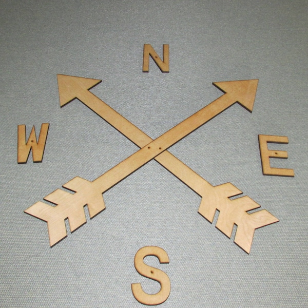 Wooden Compass Wall Art - Etsy