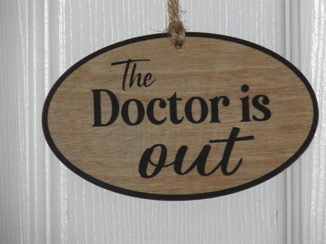 Reversible Doctor In/out Wooden Door Hanger Sign - Etsy