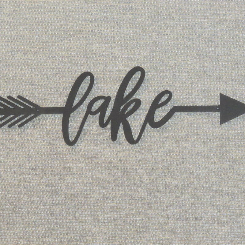 Lake Sign With Arrow - Etsy